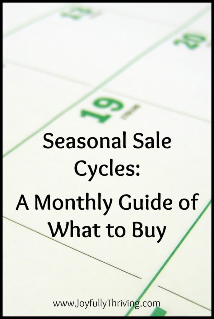 A Free Printable Guide to Seasonal Sale Cycles