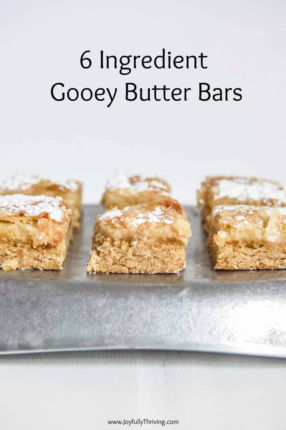 Ooey Gooey Butter Bars | 6 Ingredient Gooey Butter Bars