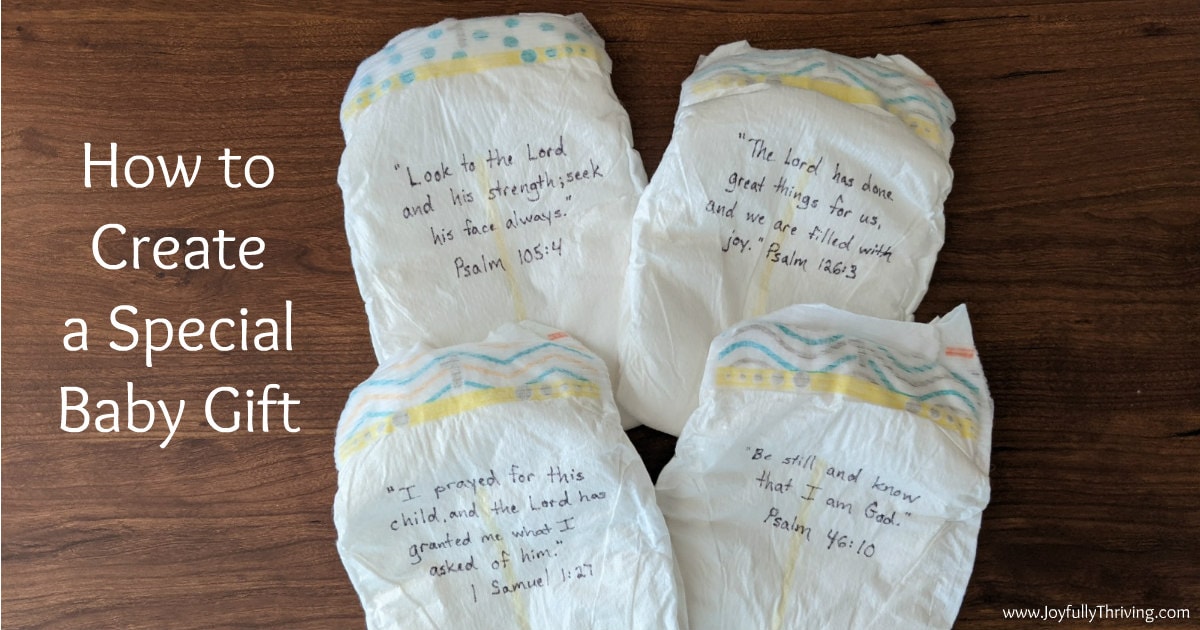 Unique Diaper Gift for Baby Showers | Christian Baby Gift